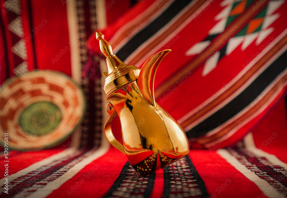 dallah is a metal pot with a long spout designed specifically for ...