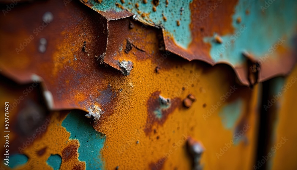 a rusted metal surface with a lot of rust on the top and bottom of the ...