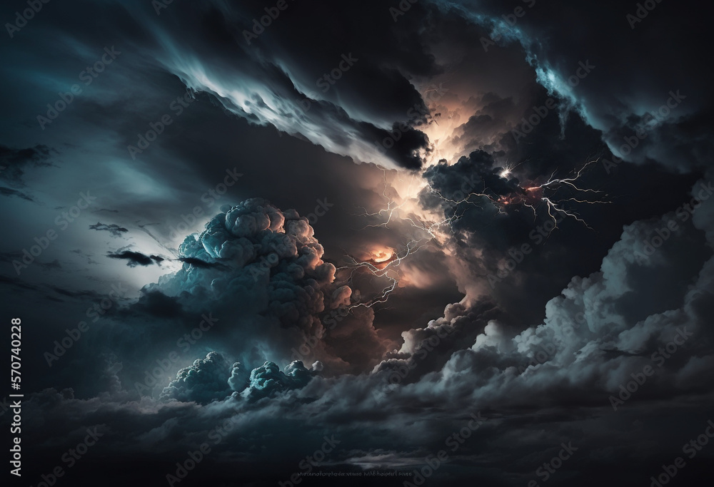 Ai-Generated Render of an Intense Stormfront: A Dramatic and Ominous ...