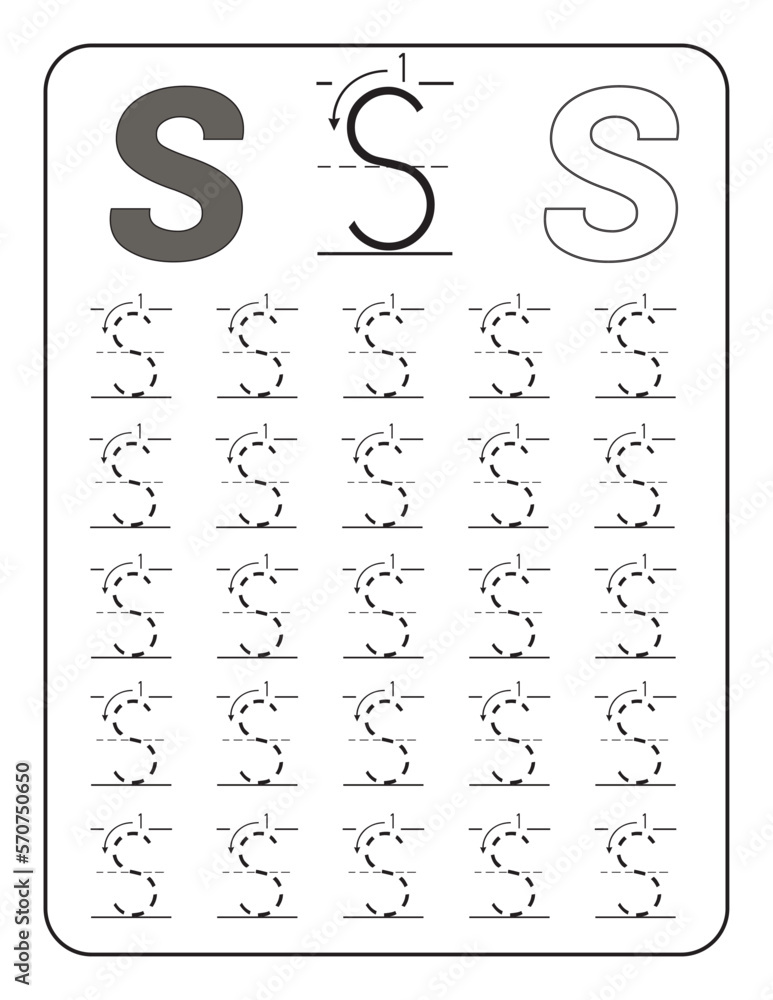 Alphabet Worksheet. Handwriting workbook for children. Worksheets for ...