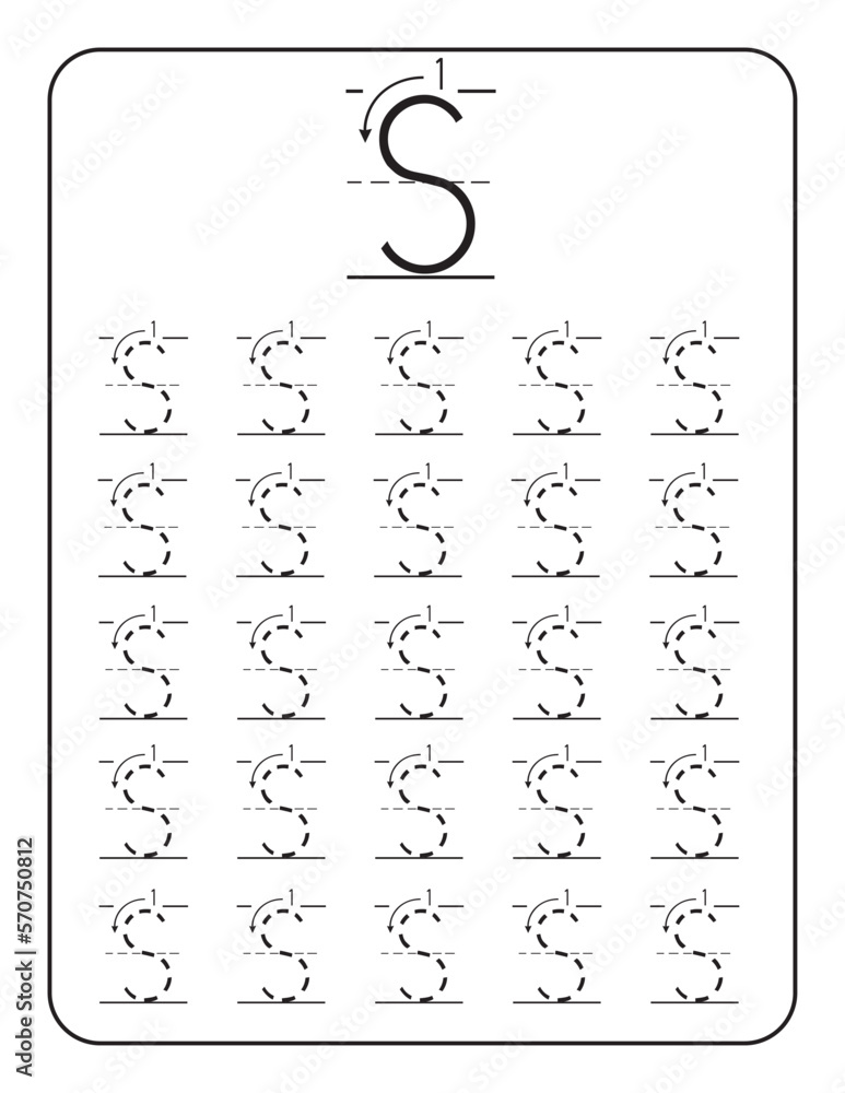 Alphabet Worksheet. Handwriting workbook for children. Worksheets for ...