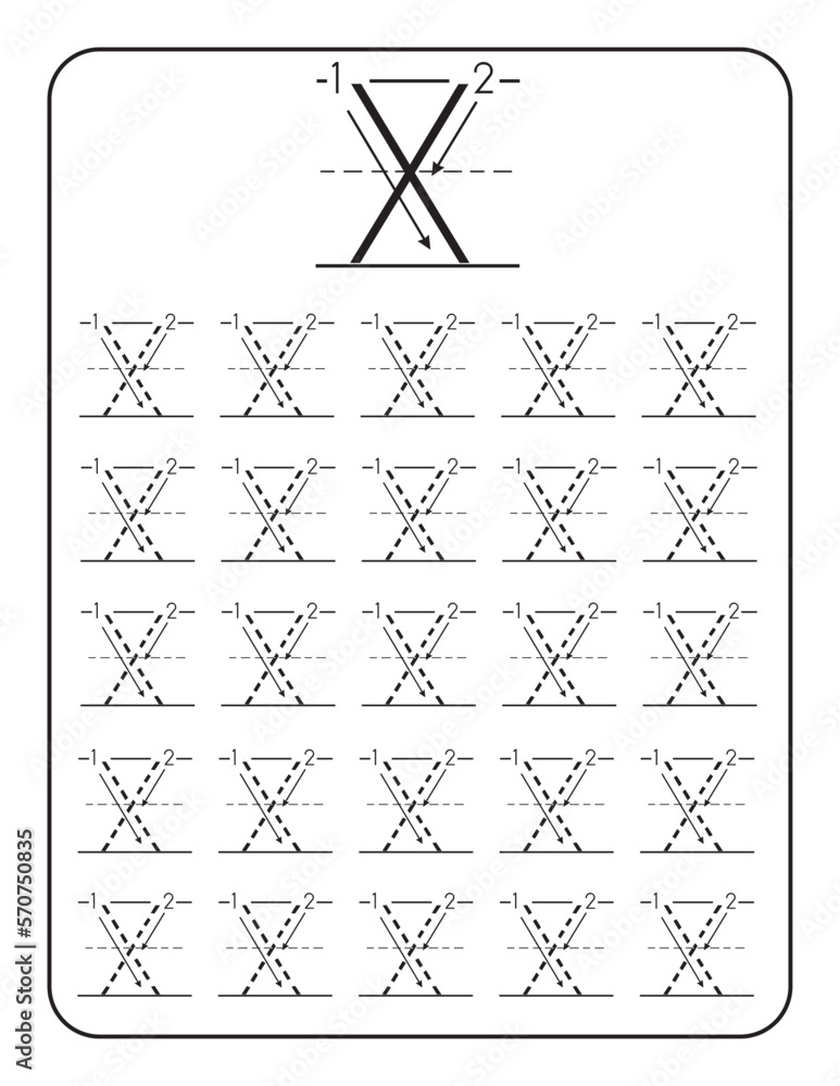 Alphabet Worksheet. Handwriting workbook for children. Worksheets for ...
