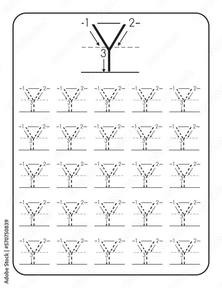 Alphabet Worksheet. Handwriting workbook for children. Worksheets for ...