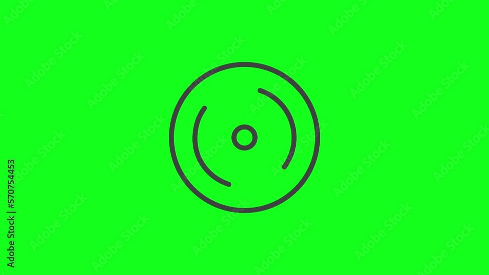 Animated Disk With Green Screen, Can be used for loading screen ...