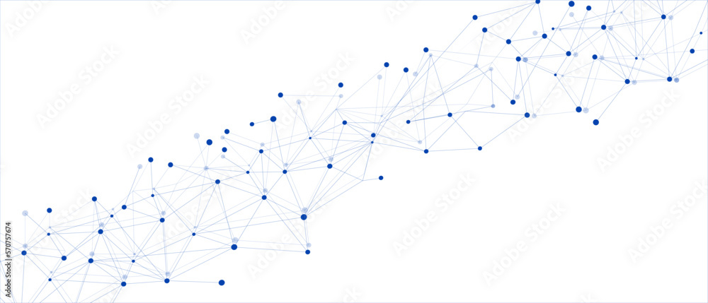 Navy blue network. Abstract connection on white background. Network ...