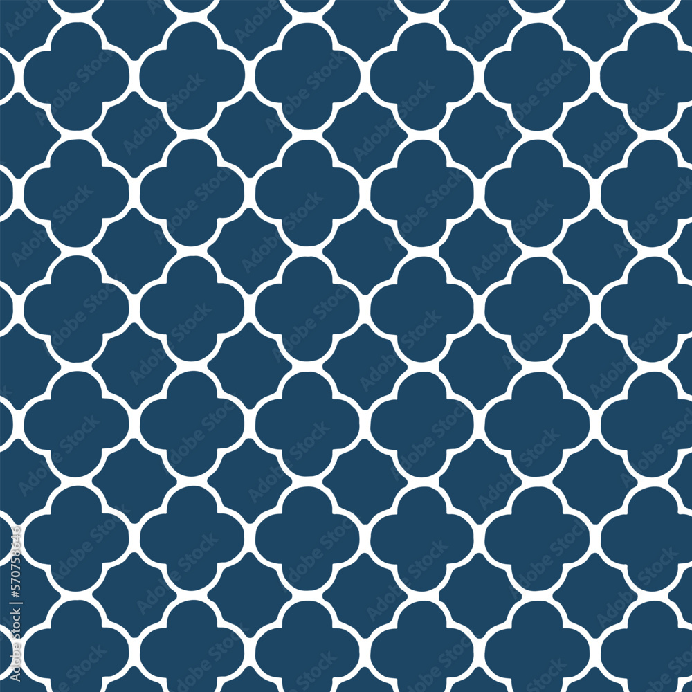 Moroccan, hamptons, new york pattern.Art deco seamless blue background ...