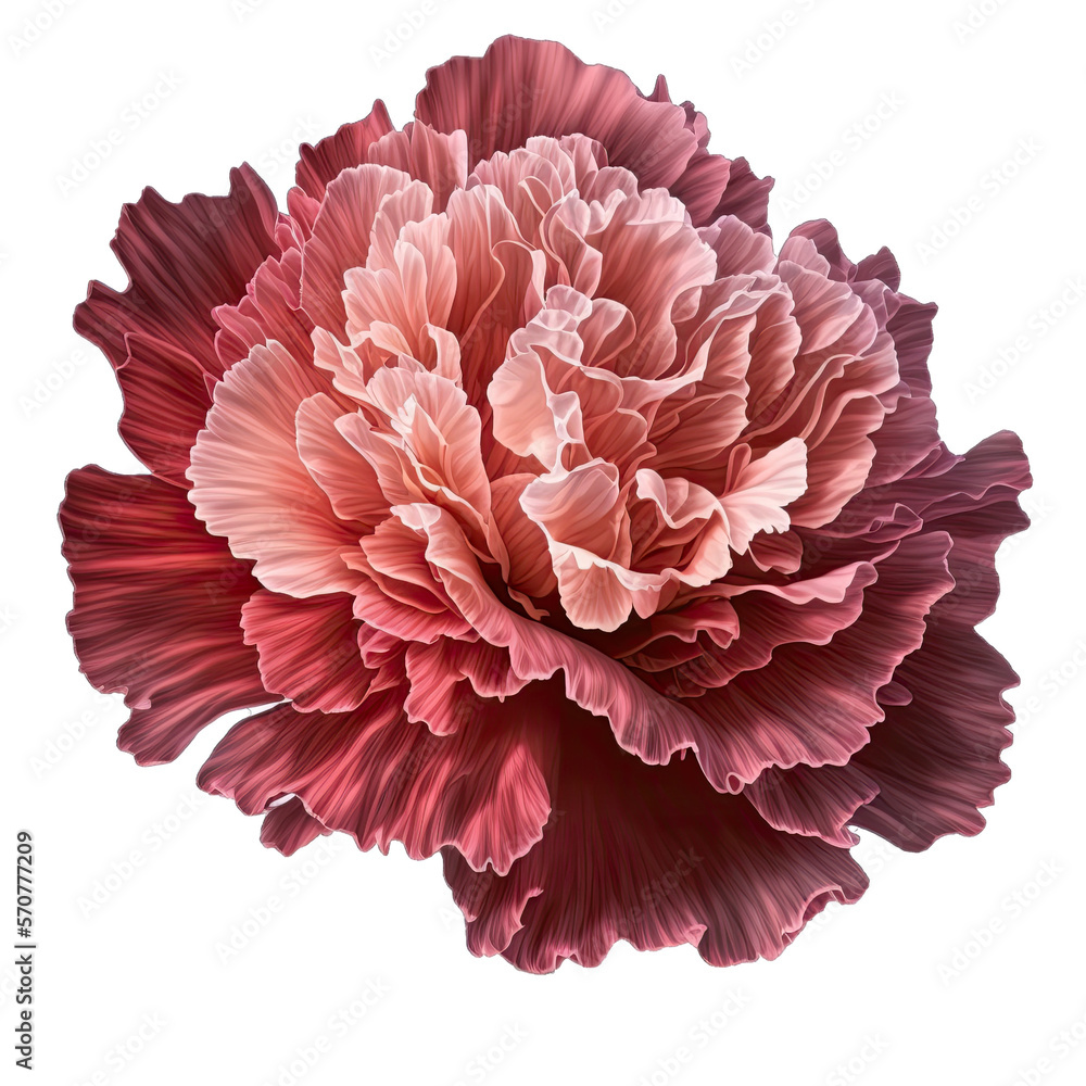 Carnation Flower Design Elements Isolated on Transparent Background: A ...