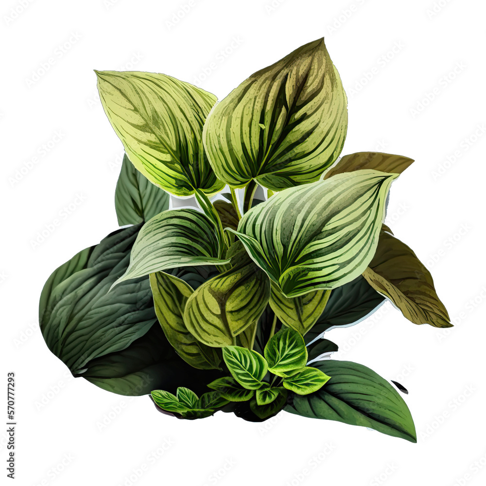 Hosta Flower Design Elements Isolated on Transparent Background: A ...