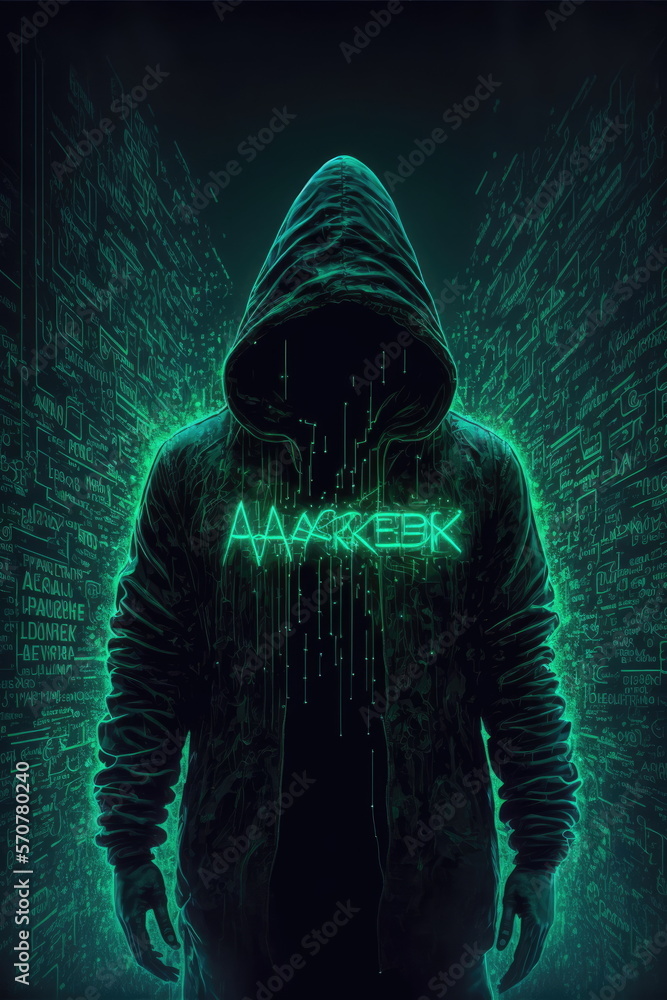 hacker stealing information, Hacking the Internet, Dark face, Made by ...