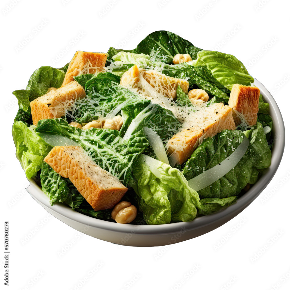 Caesar salad Design Elements Isolated on Transparent Background: A ...