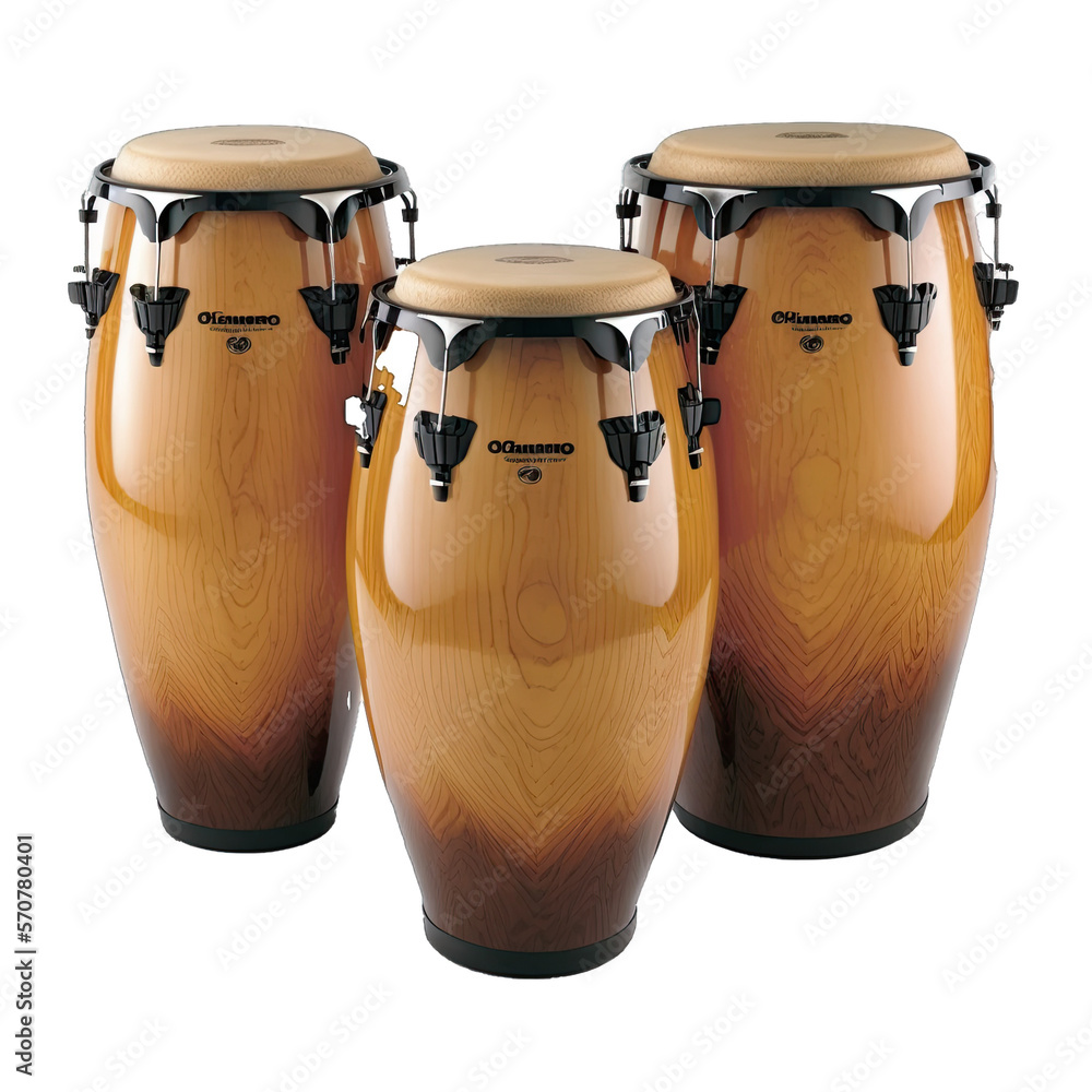 ภาพประกอบสต็อก Congas Design Elements Isolated on Transparent ...
