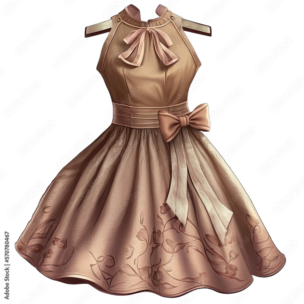 Dress Design Elements Isolated on Transparent Background: A Graphic ...