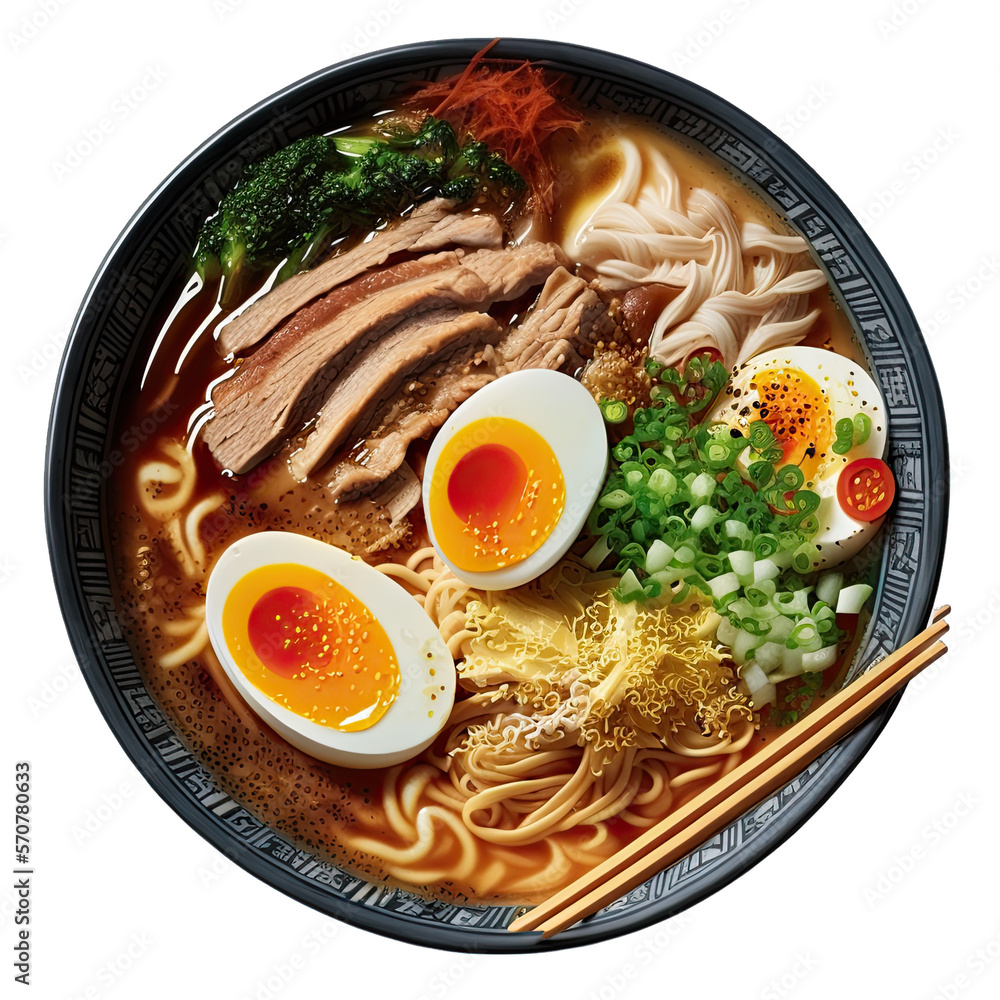 Ramen Design Elements Isolated on Transparent Background: A Graphic ...
