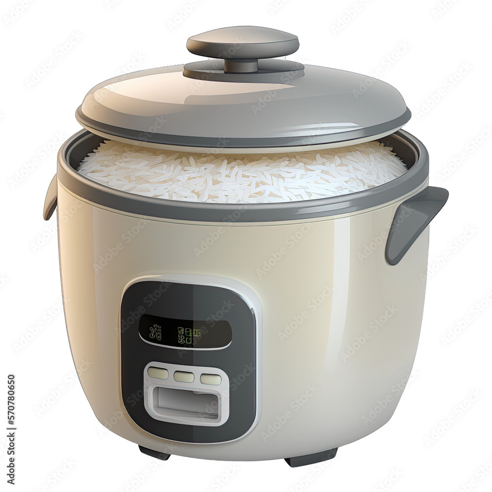 Rice cooker Design Elements Isolated on Transparent Background: A ...