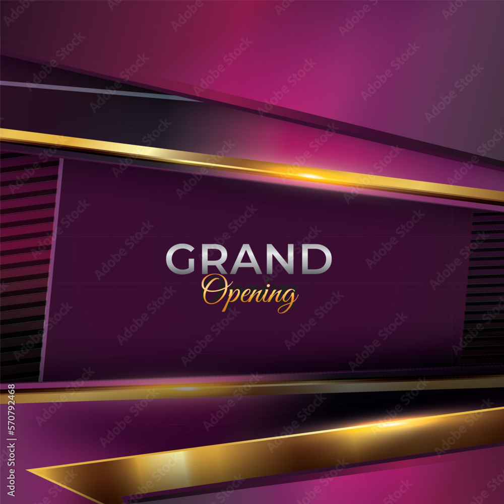 Grand Opening Ceremony background illustration. Stock Vector | Adobe Stock