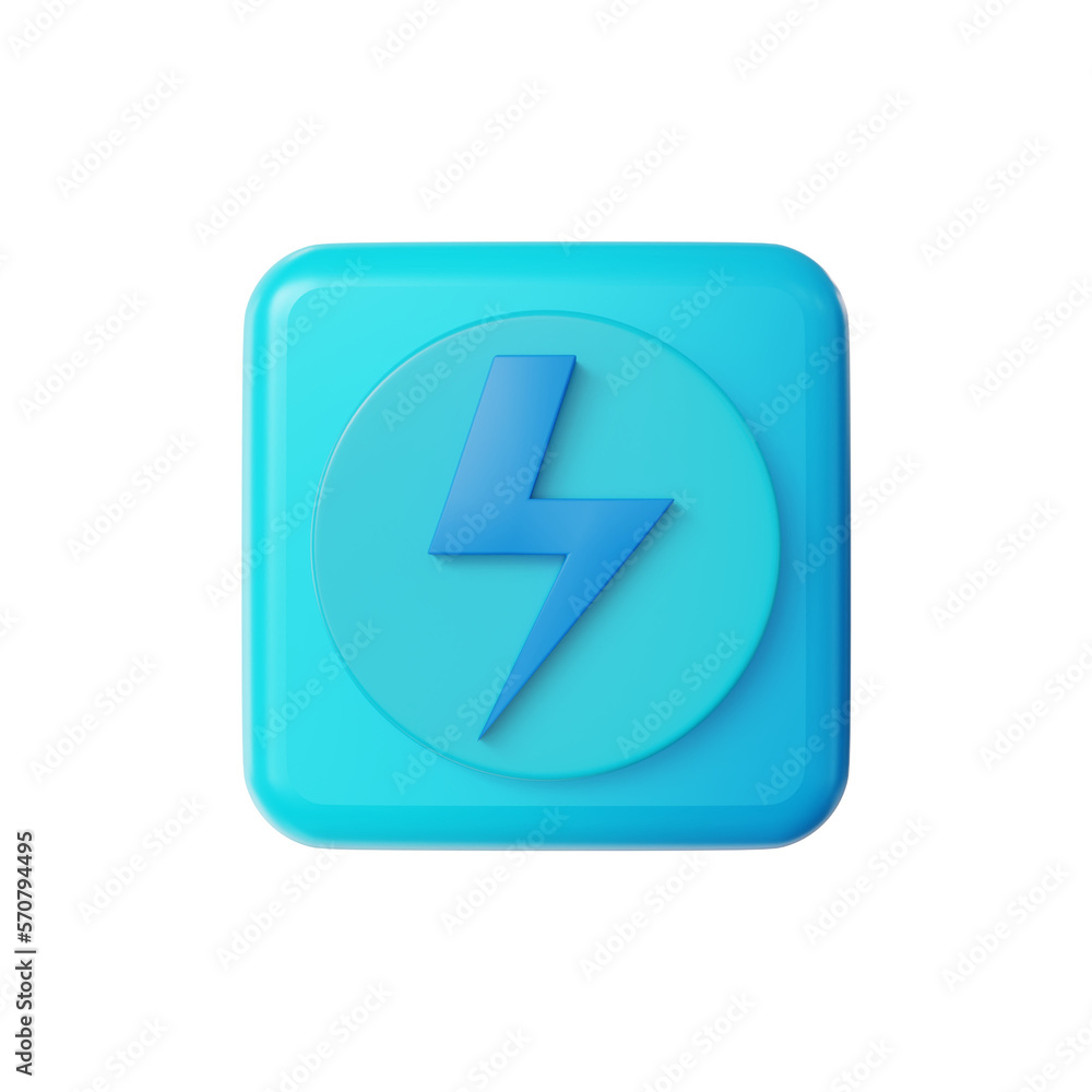 Lightning Bolt Energy Power Icons for ux ui web mobile apps Stock Photo ...