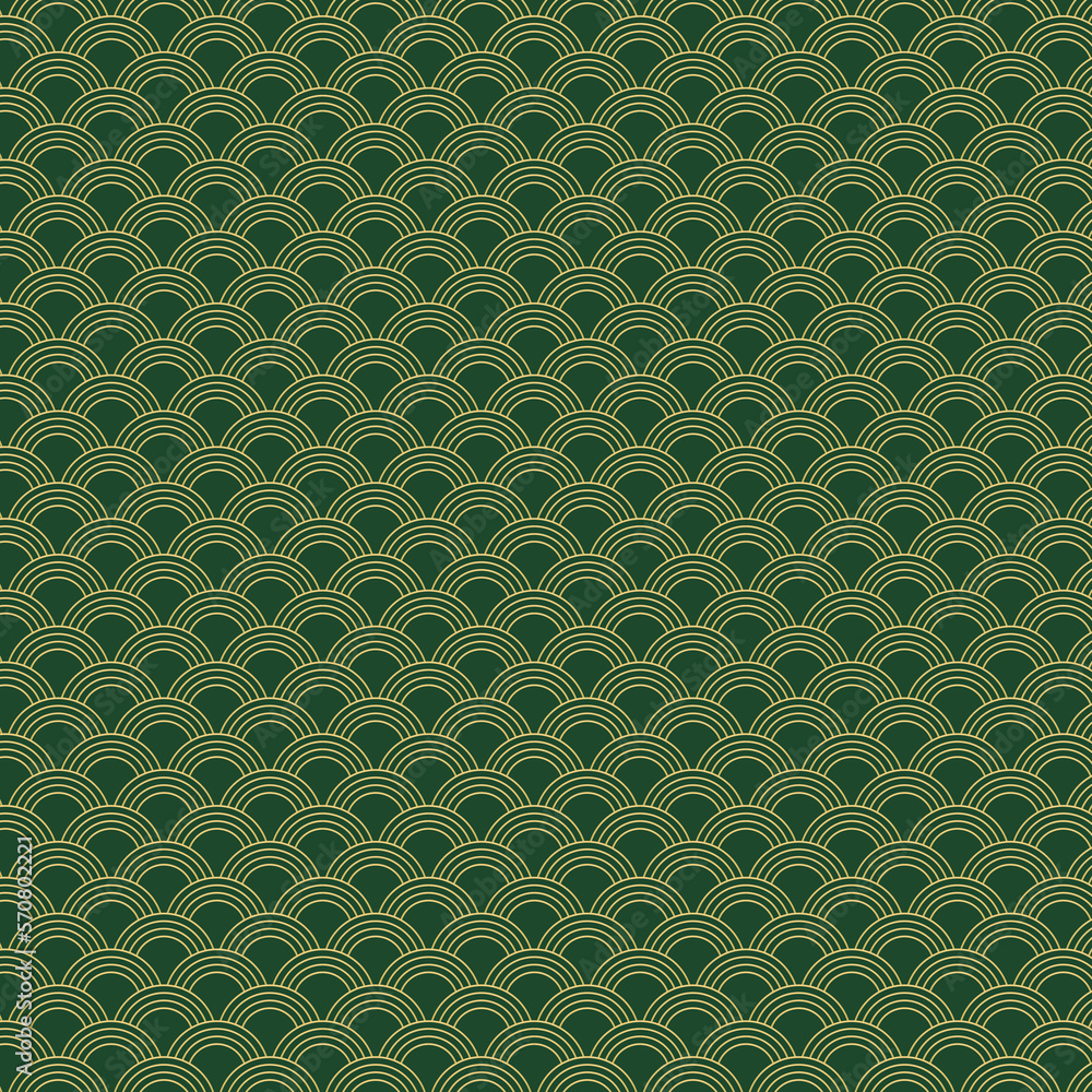 Japanese wave wagara pattern seigaiha also known as Chinese wave totem ...