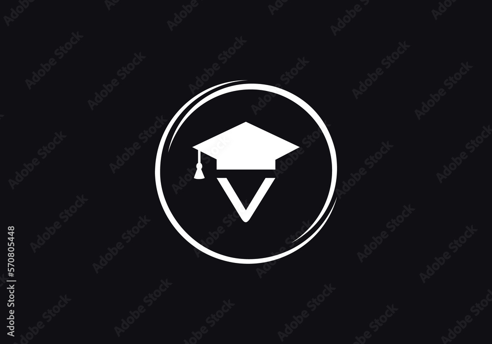 Educational sign and Graduation cap with the letter and alphabets ...