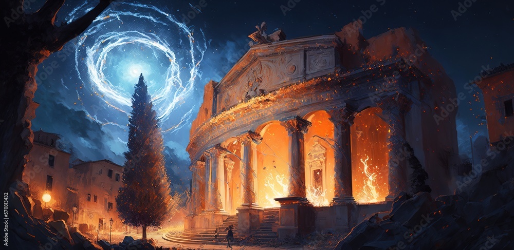 a fiery meteorite hit a ancient greek city causing an apocalyptic ...