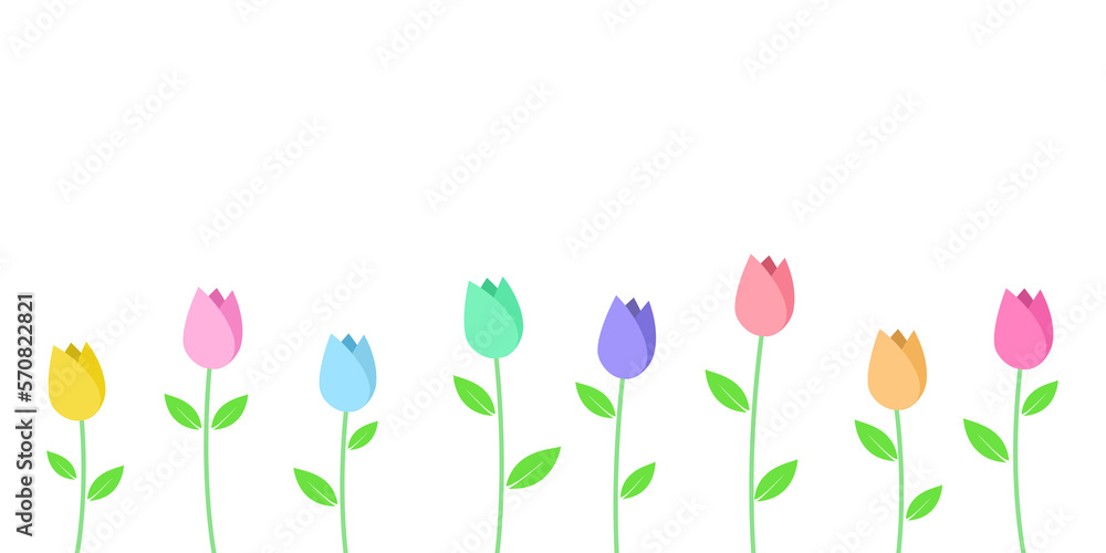 spring flowers isolated on transparent background. Stock Illustration ...