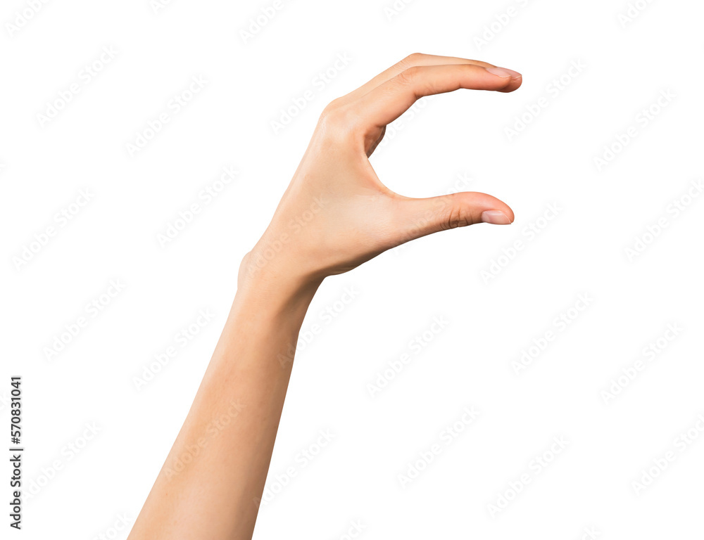 Hand pointing at screen on background. PNG format file. Stock Photo ...