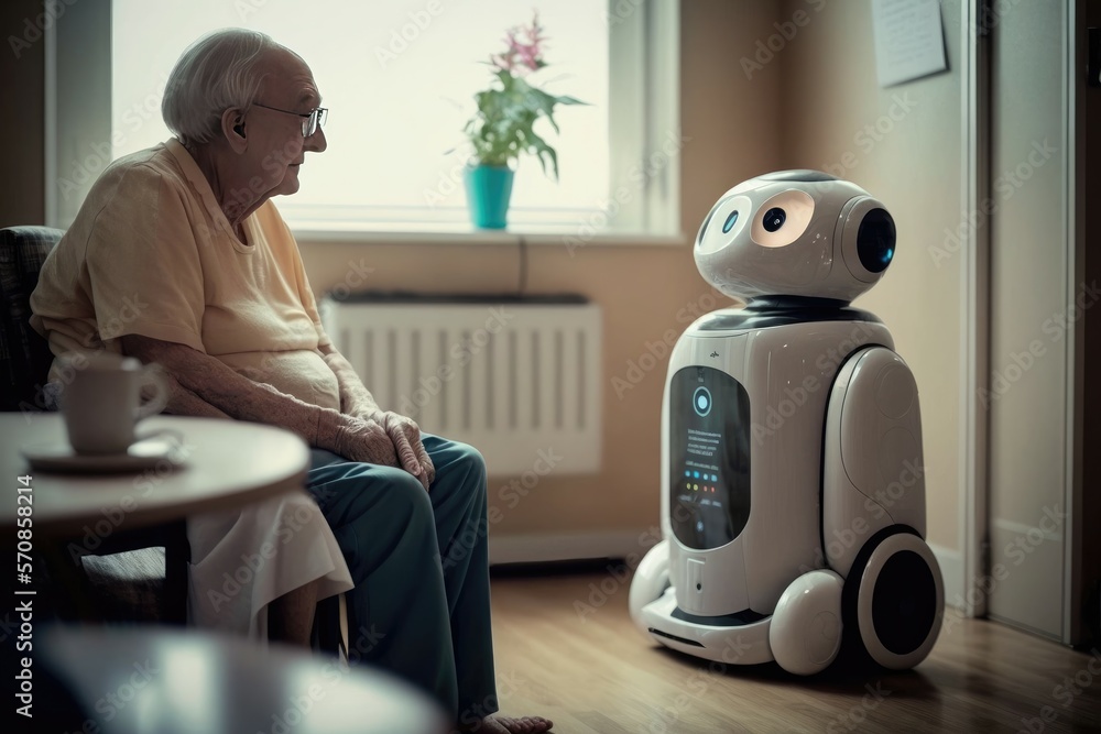 Future of geriatric care with robots in retirement home. Generative AI ...