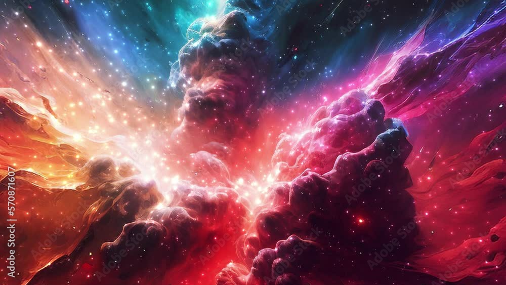 deep space exploration. star fields and nebulas in space. stellar ...