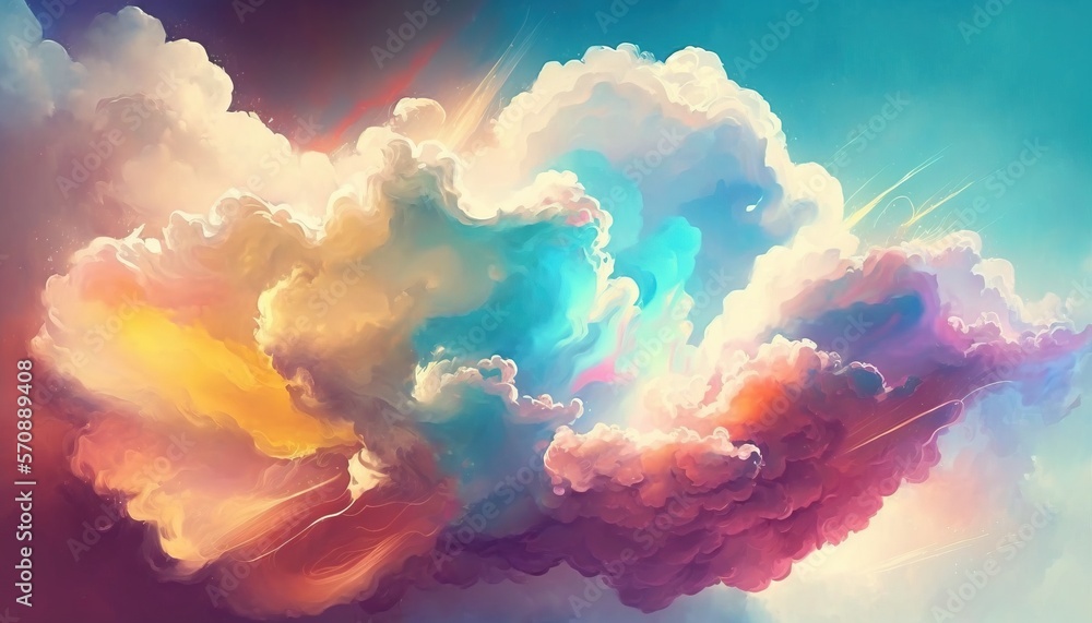 Colorful Clouds Painting