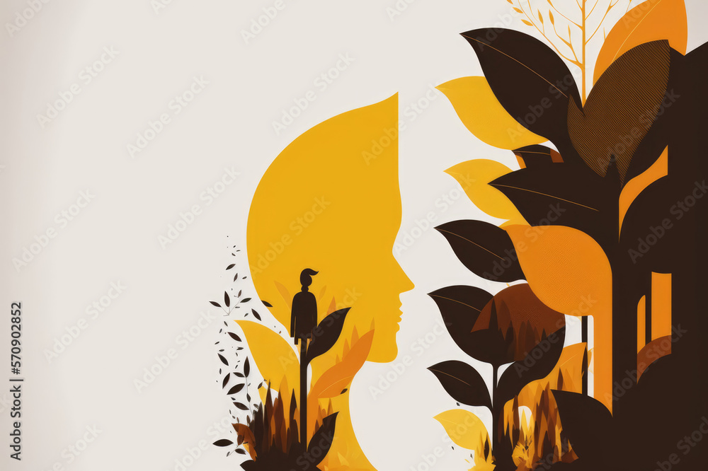 Minimalist Thinking, Growth, Success Illustration - Wallpaper Design ...