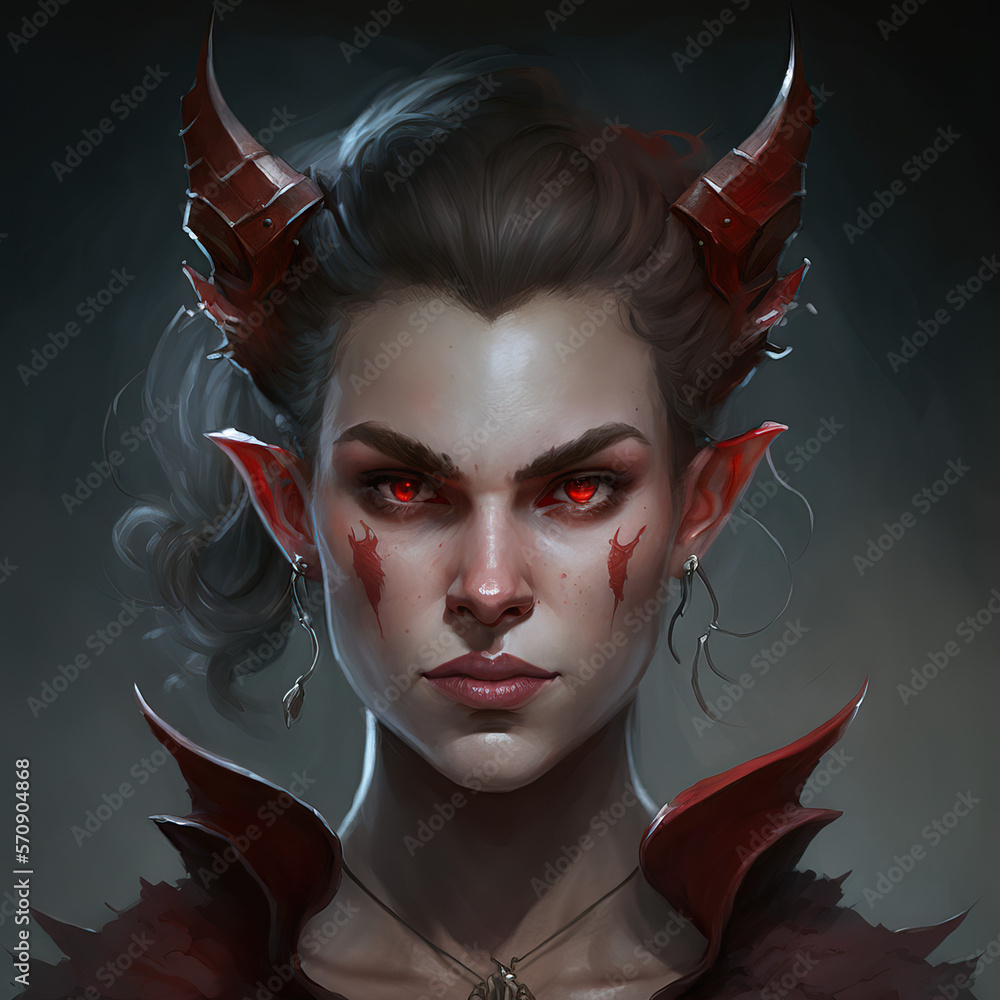 female hunter character portrait, rpg, fantasy avatar and token ...