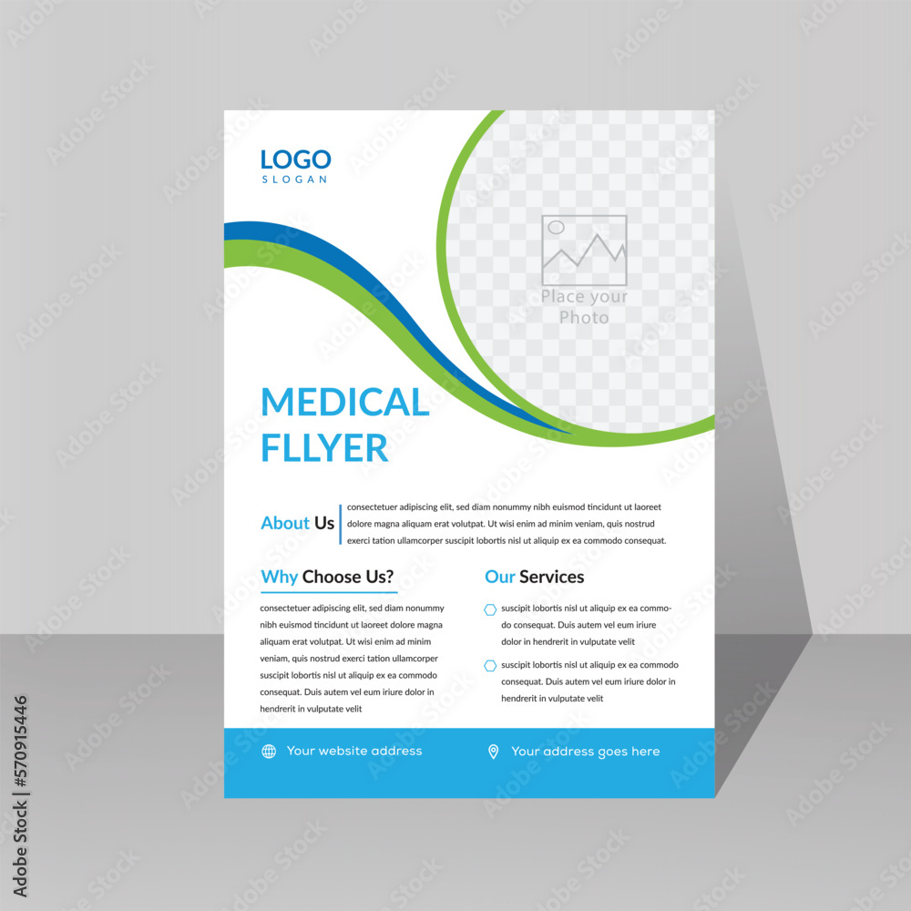 Modern A4 corporate creative clean business flyer design template ...