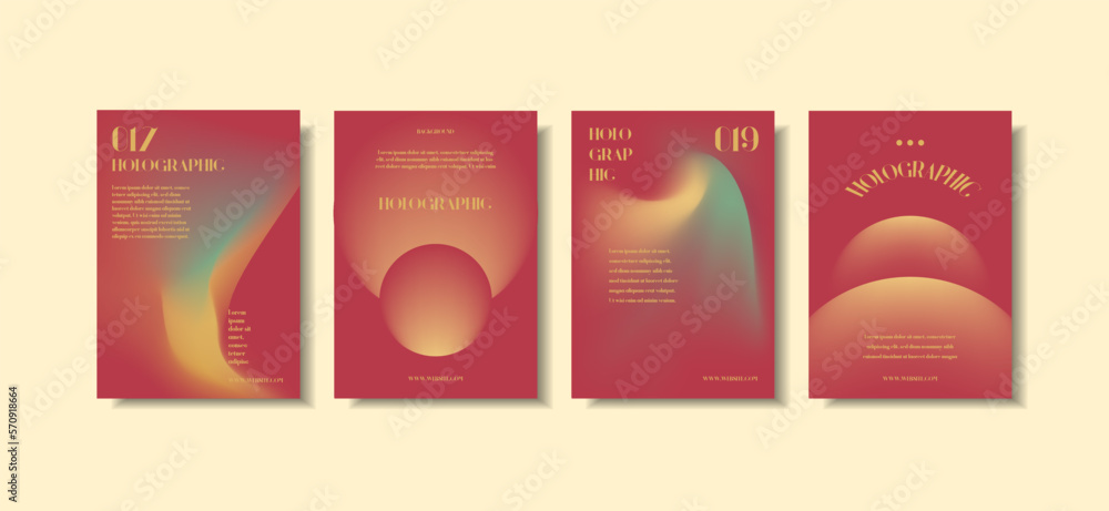 Stunning and Unique Vector Gradient A4 Template Design Pack Stock ...