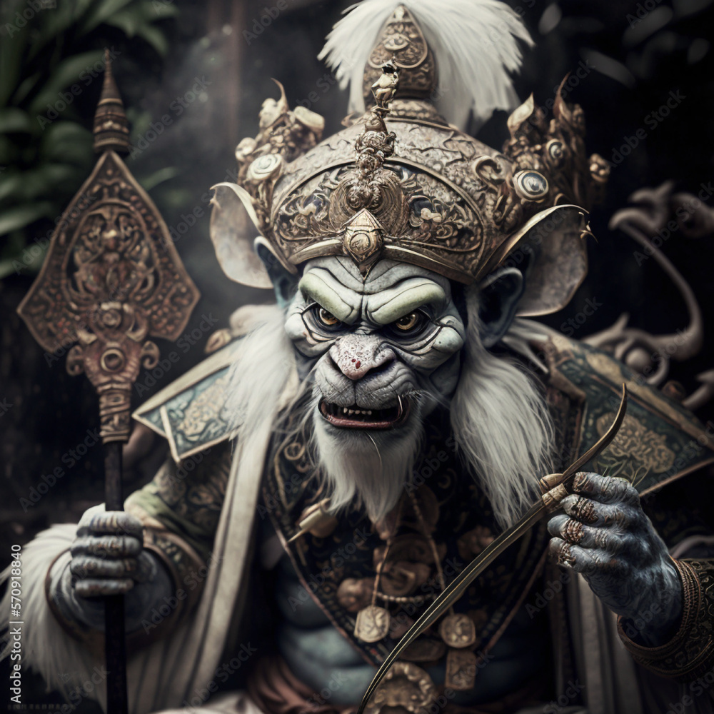 Fototapeta ai generated art wayang javanese myth,javanese culture ...