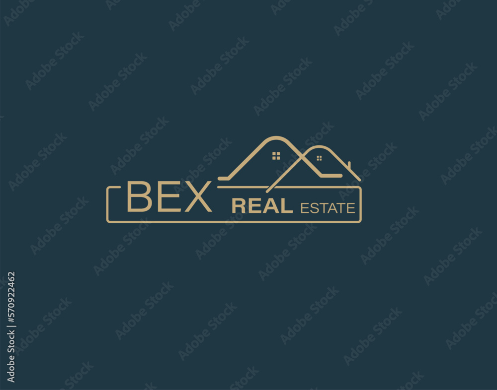 BEX Real Estate and Consultants Logo Design Vectors images. Luxury Real ...