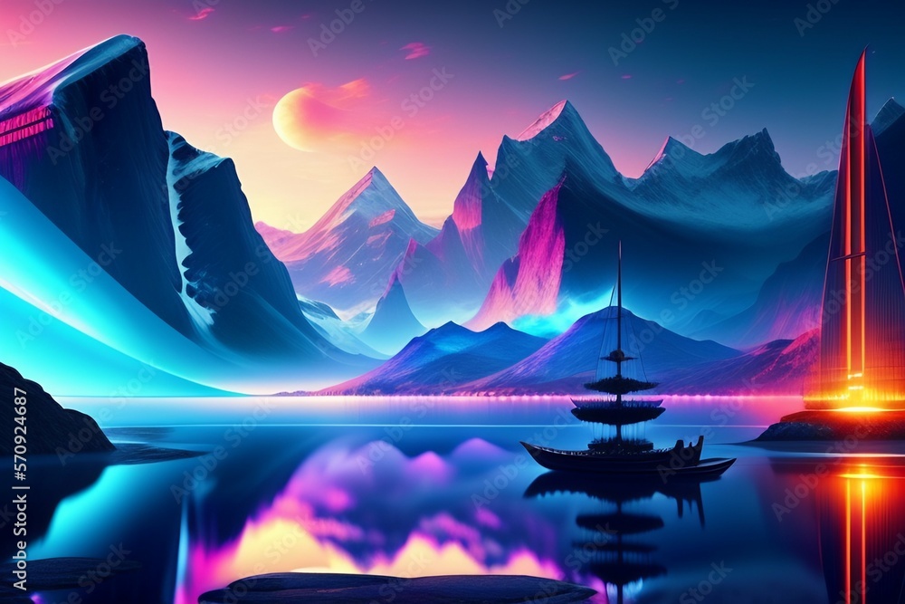 ภาพประกอบสต็อก Stunning Gaming Wallpapers: Vibrant Colors, Intrinsic ...