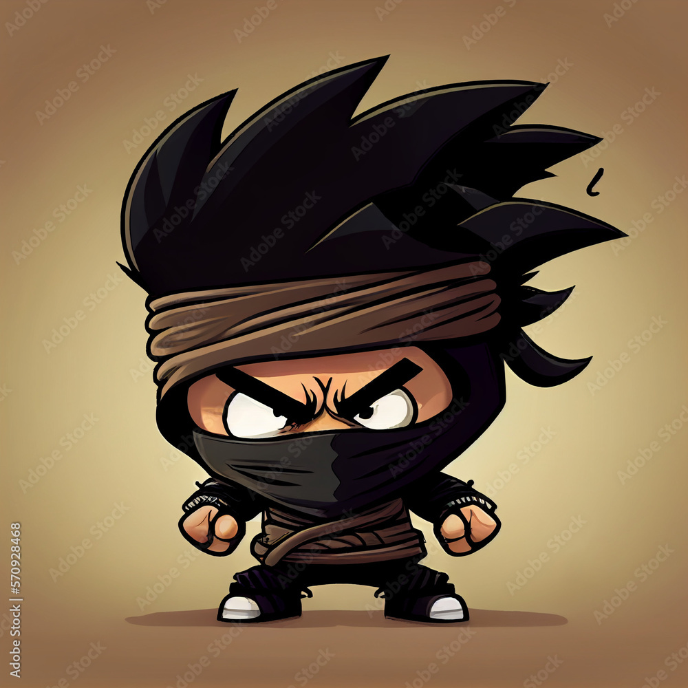 Funny Cartoon Ninja