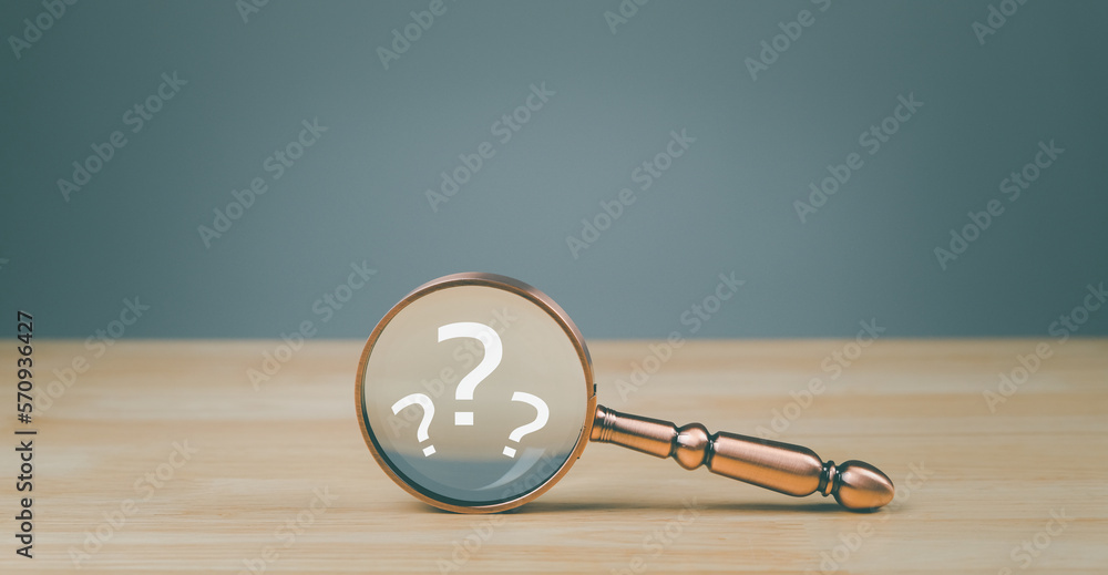 magnifying glass showing question mark symbol ideas answers search for ...