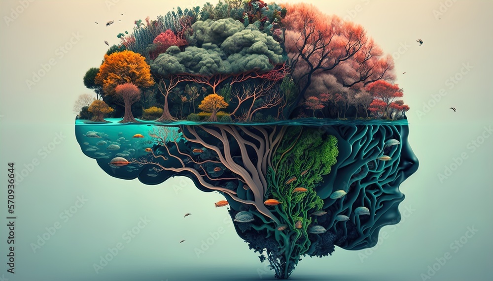 natural brain, ecological mindset, smart clima friendly created with ...