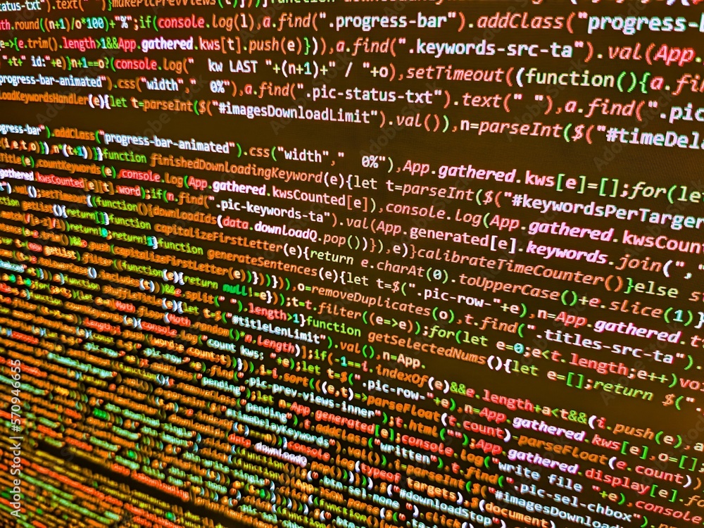 Foto de Program code and visual UI/UX. C. India flag is depicted on the ... Foto de Program code and visual UI/UX. C. India flag is depicted on the ...