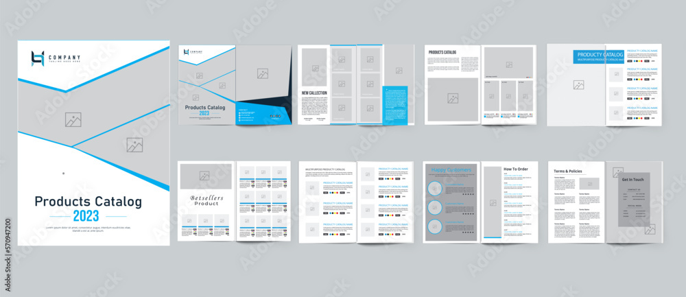 Product Catalogue & Minimalist product brochure template design Stock ...