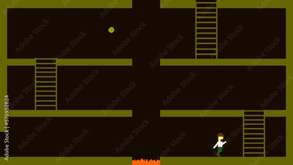 Vídeo do Stock: Old style 8-bit game animation of spaceship shooting ...