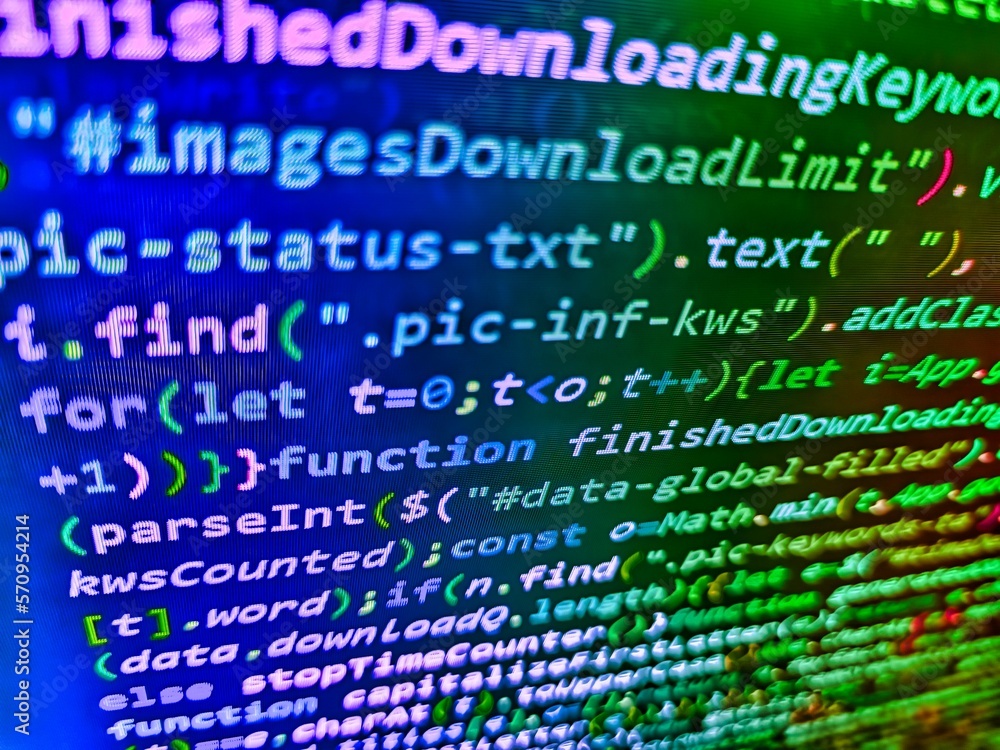 Software Source Code Software Background Software Source Co Programmer Typing New Lines Of