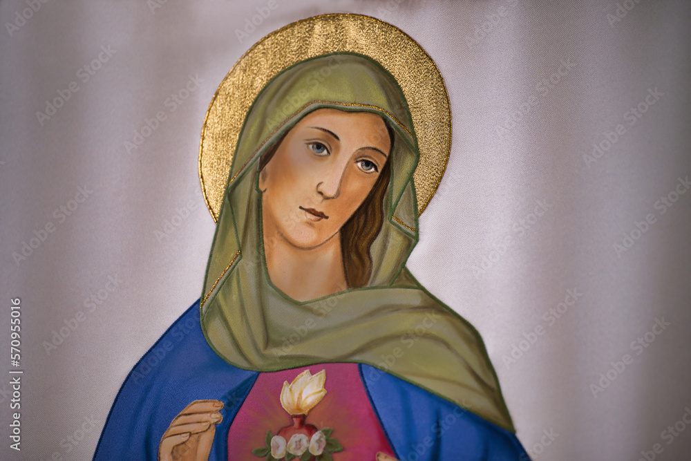 virgin mary and jesus basilica monument colours devotion goddess symbol ...