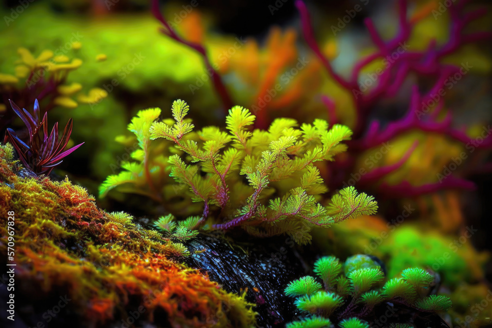 Wallpaper, desktop, background, backdrop, theme, biome of colorful moss ...
