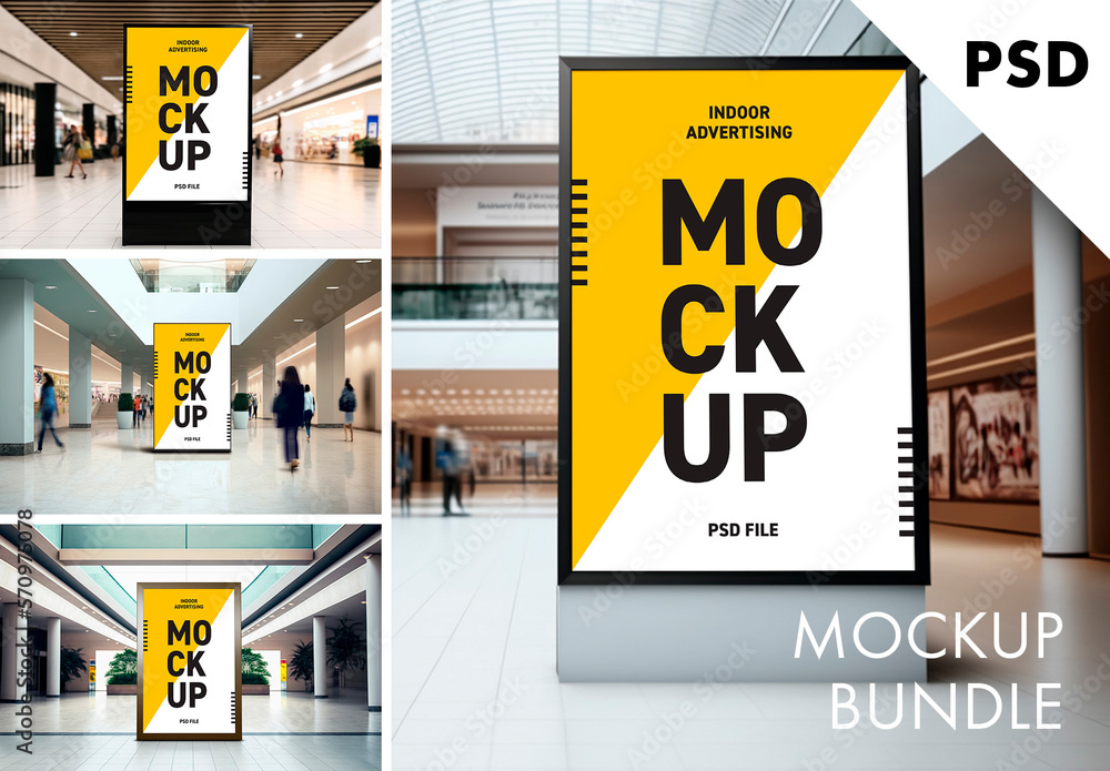 Shopping mall advertising poster templates Stock Template | Adobe Stock