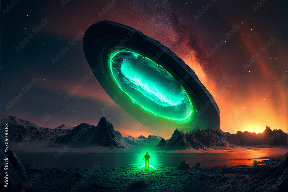 Generative AI Portal to another world / Universe ,star gate, Alien ...