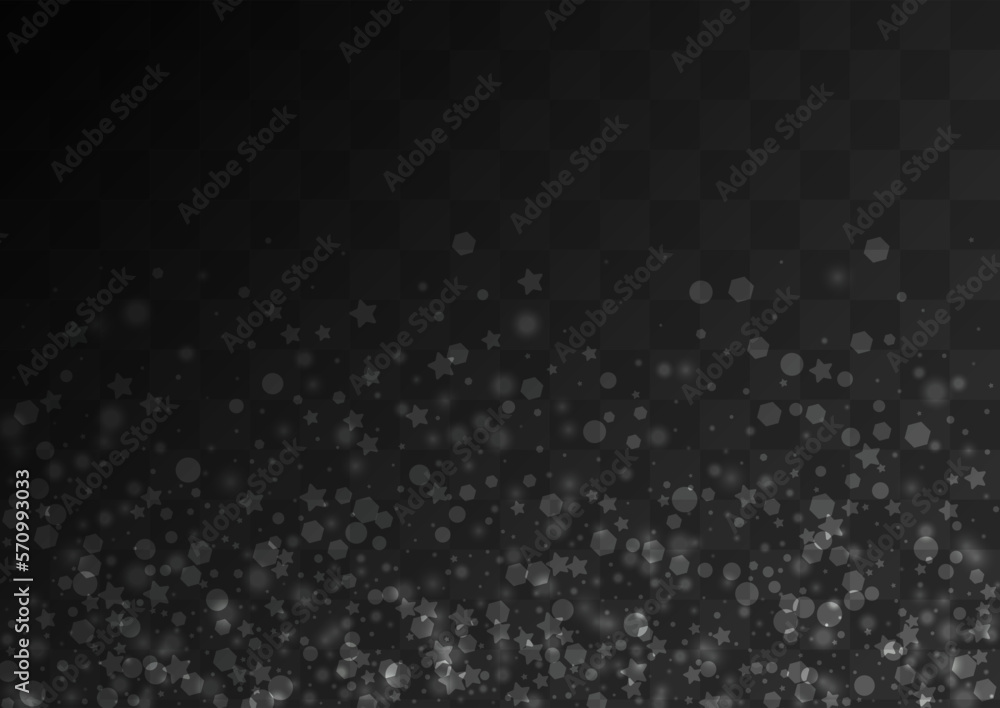 White Snow Vector Transparent Background. Light Stock Vector | Adobe Stock
