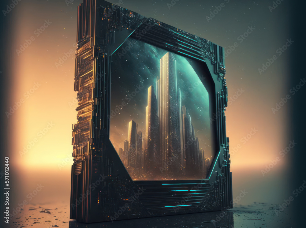 Portal dimensional espacio, ciencia ficción, fondo de pantalla ...