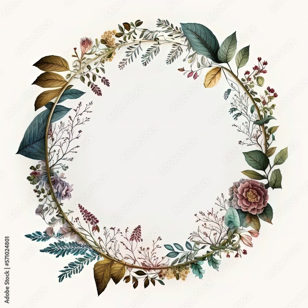 Circular Logo Frame Design. Background for circle logos. Detailed ...