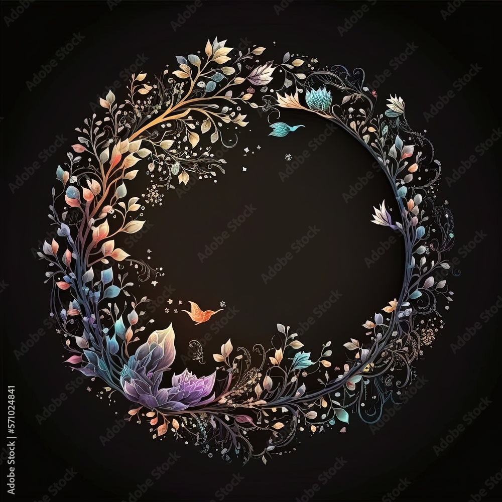 Circular Logo Frame Design. Background for circle logos. Detailed circle texture on plain ...